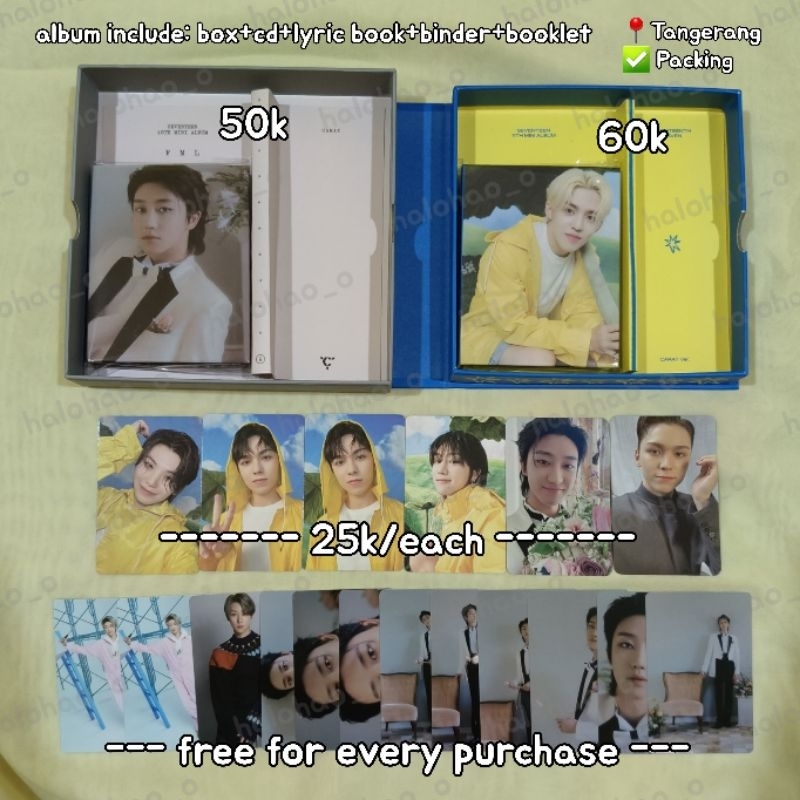 Jual [AVAIL SIAP KIRIM] Seventeen The8 Minghao Hao Woozi Vernon Photocard PC Carver Carat ...