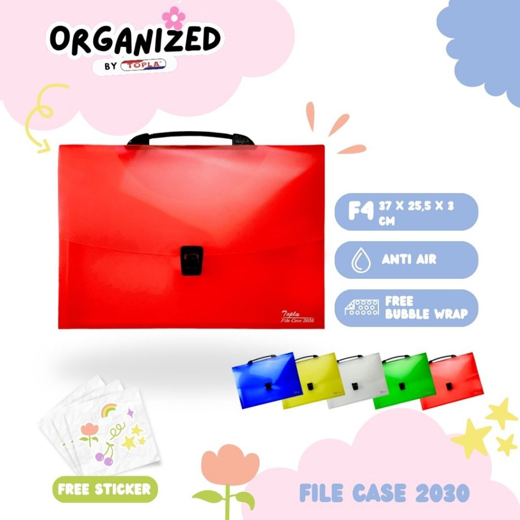 Jual File case 2030 with handle tempat wadah tas map kertas berkas ...