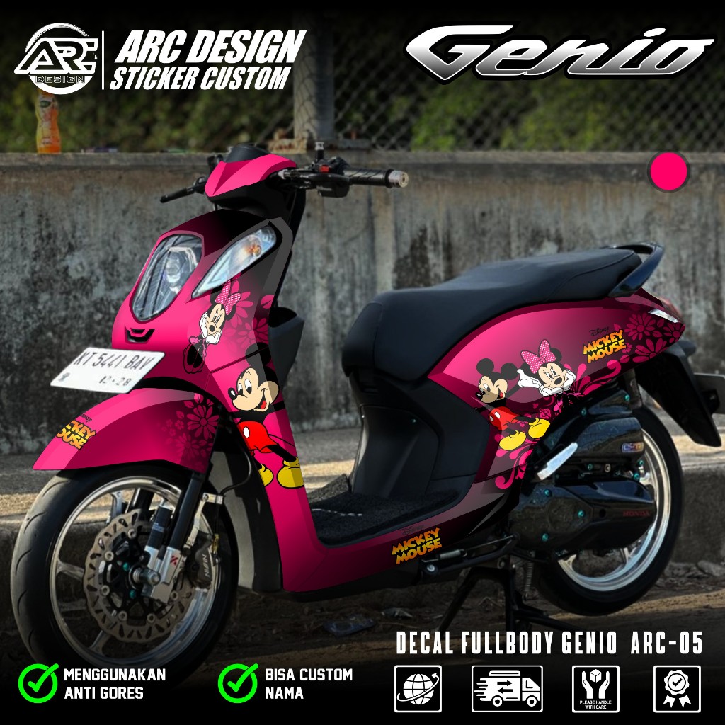 Jual (COD PROMO) TERBARU Decal Sticker Honda GENIO Full body - Sticker ...
