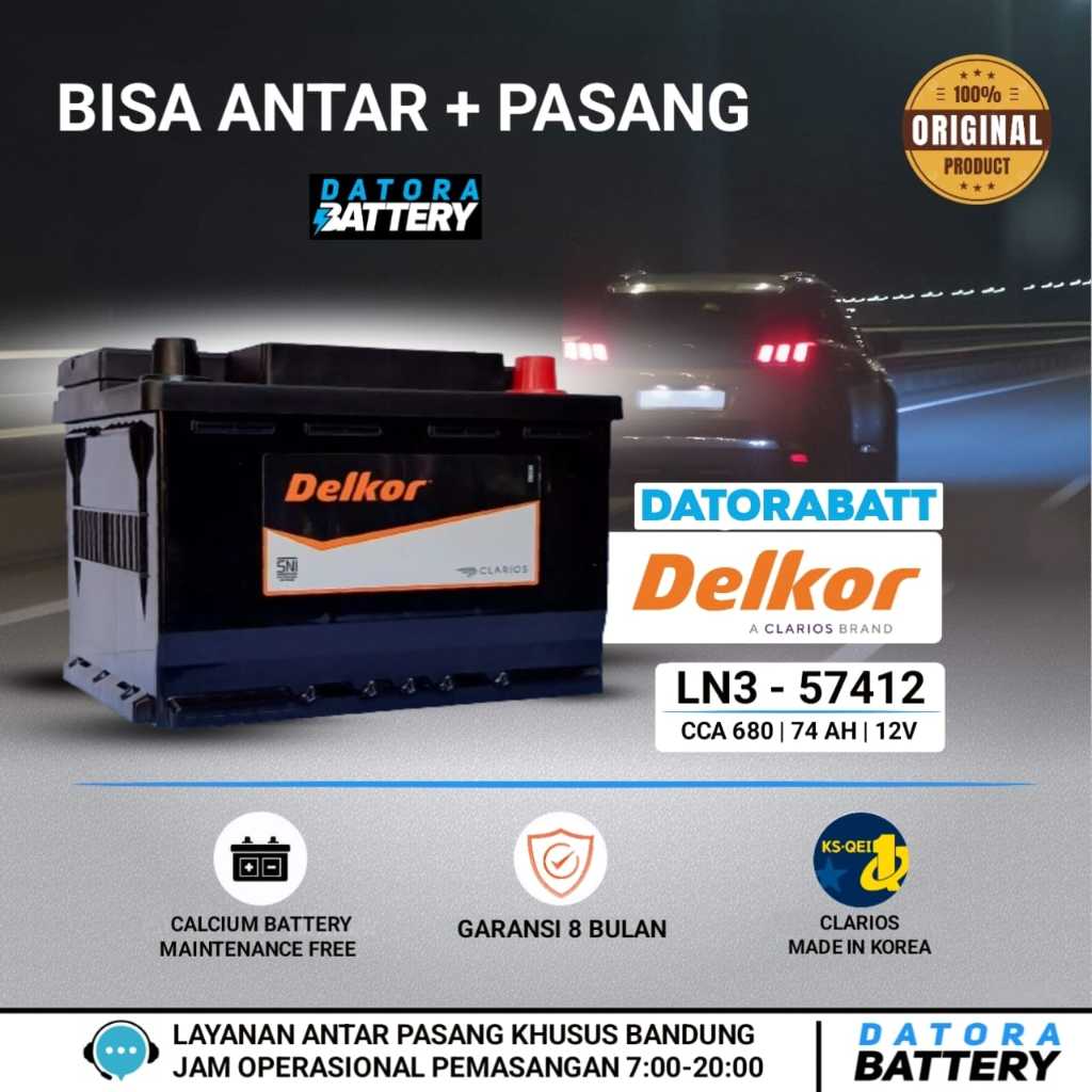 Jual Aki mobil Toyota kijang Innova reborn diesel DELKOR ( LN3 ) 57412 12V | Shopee Indonesia