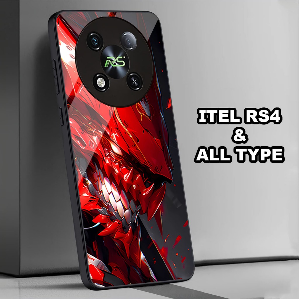 Jual (COD 123) Softcase glossy kilau untuk ITEL RS4 motif Gundam / case ...