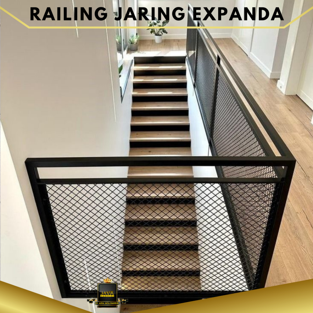 Jual RAILING TANGGA HOLLOW MINIMALIS/JARING EXPANDA/PLAT PERFORATED ...