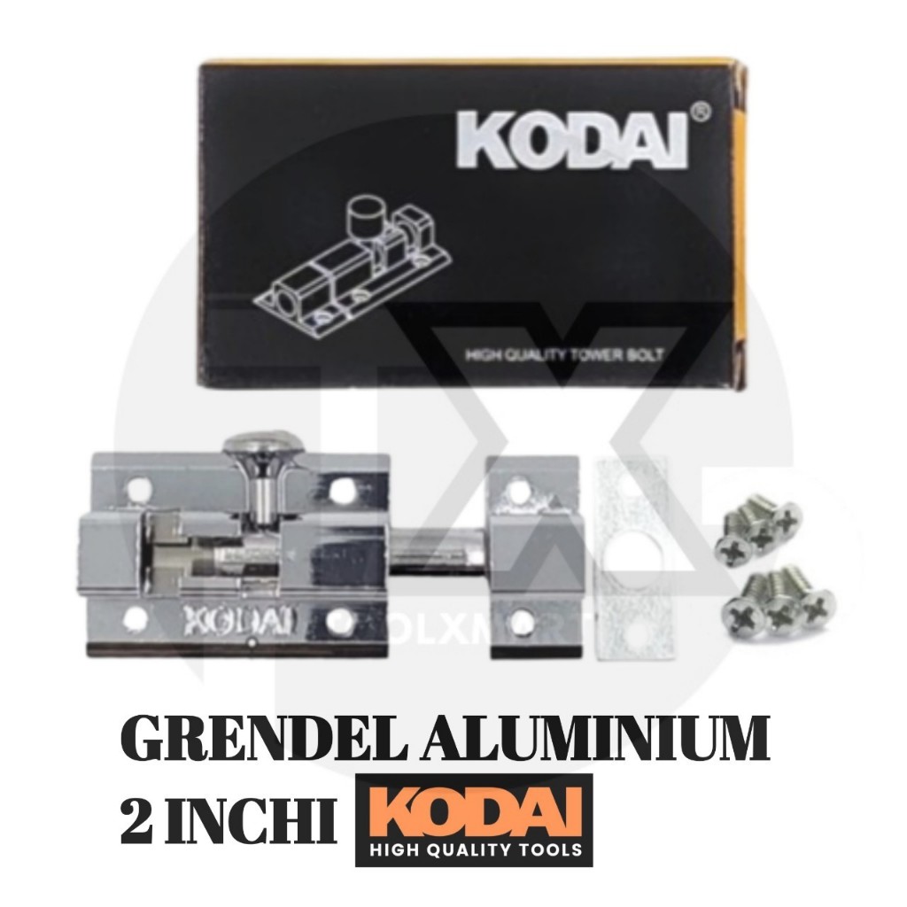 Jual Grendel Pintu Grendel Jendela Aluminium 2 inch KODAI | Shopee ...