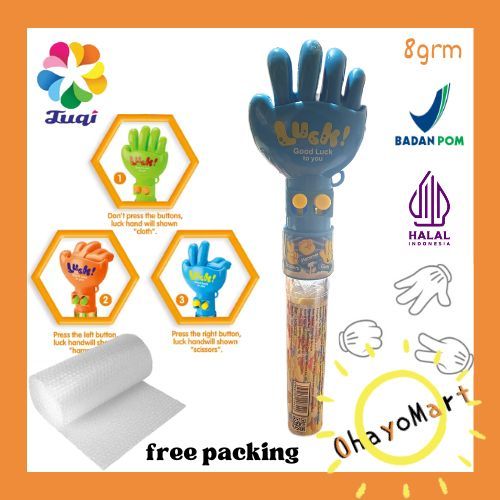 Jual JUQI mainan Gunting batu kertas isi permen / Mainan anak suit ...