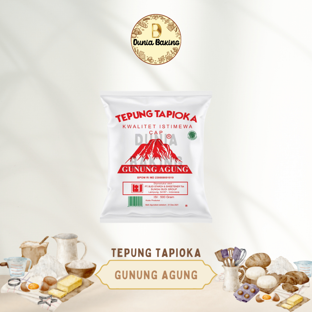 Jual Tepung Tapioka Gunung Agung | Tepung tapioka 500gr | Shopee Indonesia