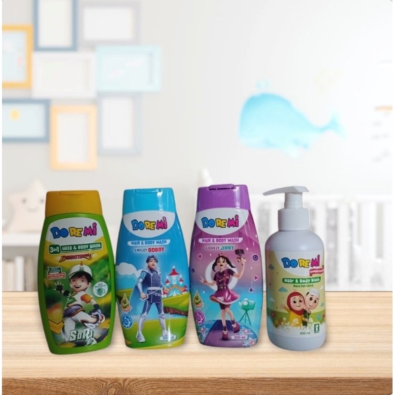 Jual Doremi Hair & Body Wash 200ml | Smiley Bobby | Pretty Daisy ...