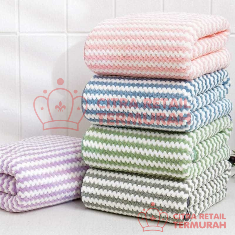 Jual Handuk Motif Zigzag 70x140cm / Handuk Bahan Microfiber Bulu Lembut ...