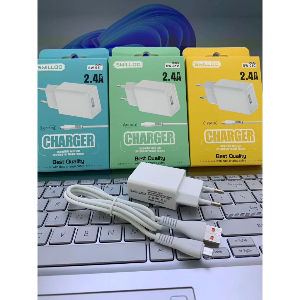 Jual Power Adaptor Charger 5V 1A Kabel Micro USB / type c / support ...