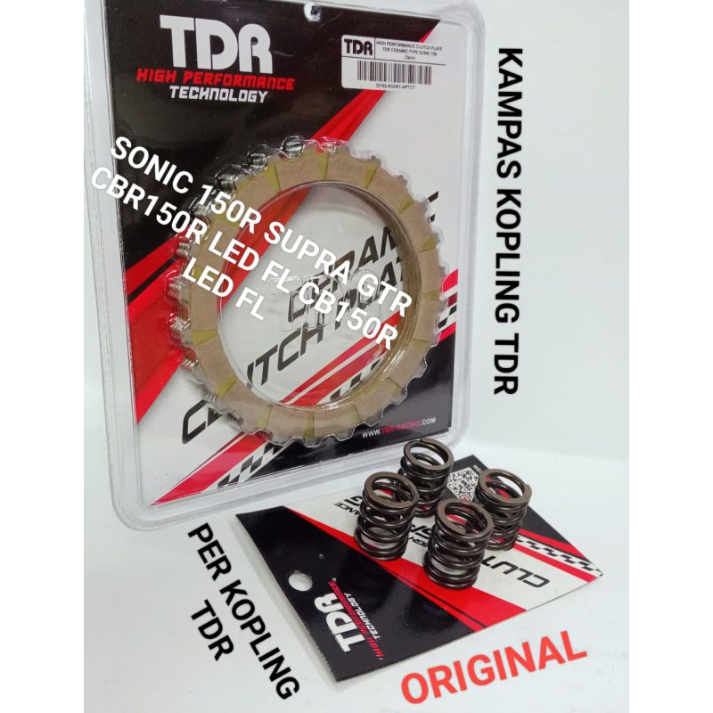 Jual PAKETAN KOPLING KAMPAS KOPLING TDR RACING PLUS PER KOPLING TDR HARIAN/TOURING SONIC 150R ...