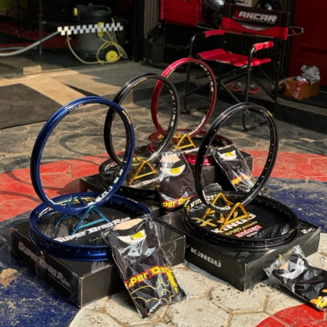 Jual vleg jari jari ruji super drag rims SDR 120/140 -17 carbon style ...