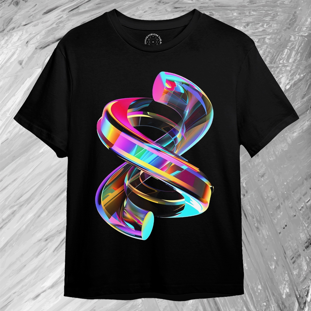 Jual 3DimensionWear - Kaos Distro Premium Original 3D Abstract Colorful ...