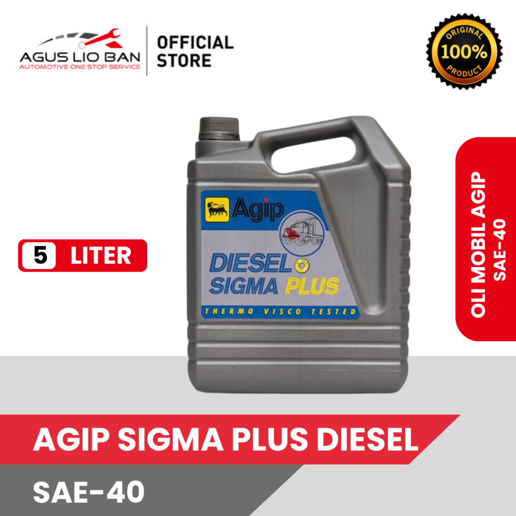 Jual Agus Lio Ban - Agip Diesel Sigma Plus SAE-40 Oli Mobil Diesel 5 Liter Original | Shopee ...