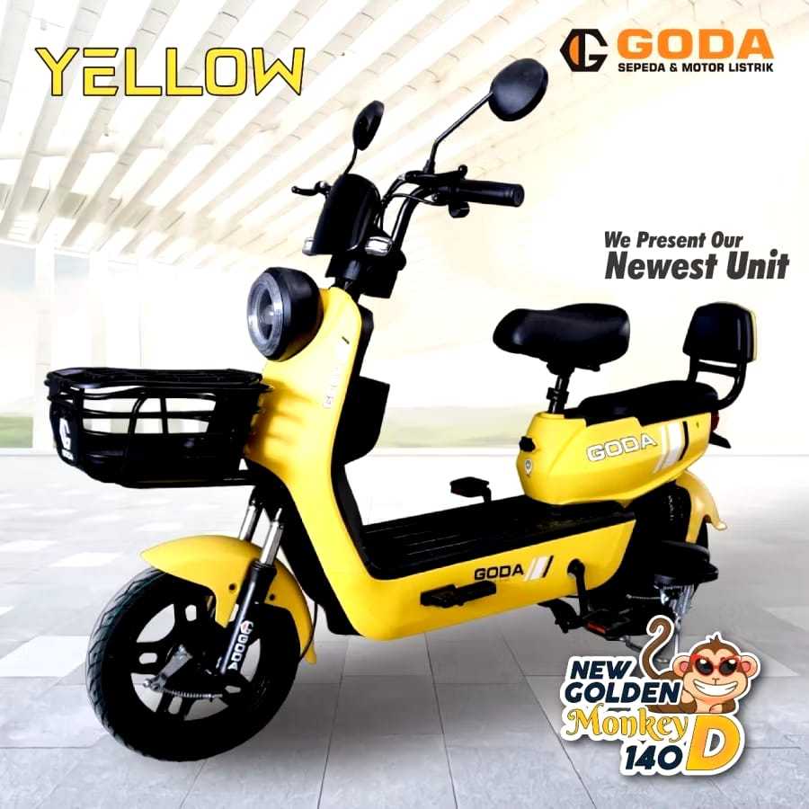 Jual Sepeda Listrik Goda New Golden Monkey 140 D Moped 140-D Electric ...