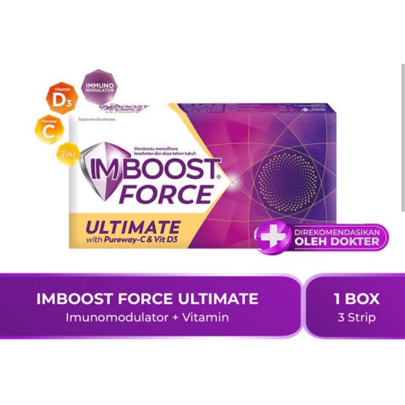 Jual Imboost Force Ultimate 3 strip 10 kaplet (EXP. Jul 2026) | Shopee ...