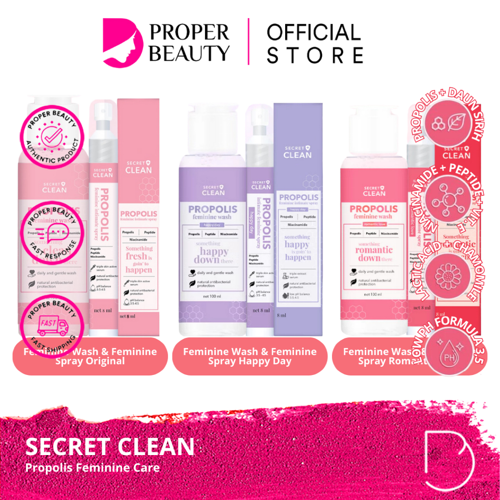 Jual SECRET CLEAN Propolis Feminine Care | Pembersih Kewanitaan ...