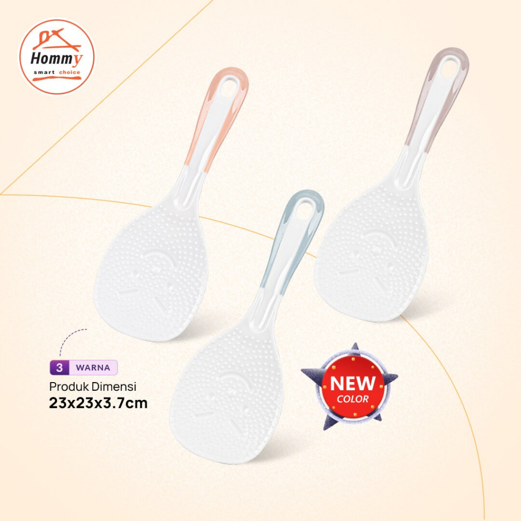 Jual CENTONG NASI/ SENDOK NASI PLASTIK HOMMY WAKANA | Shopee Indonesia