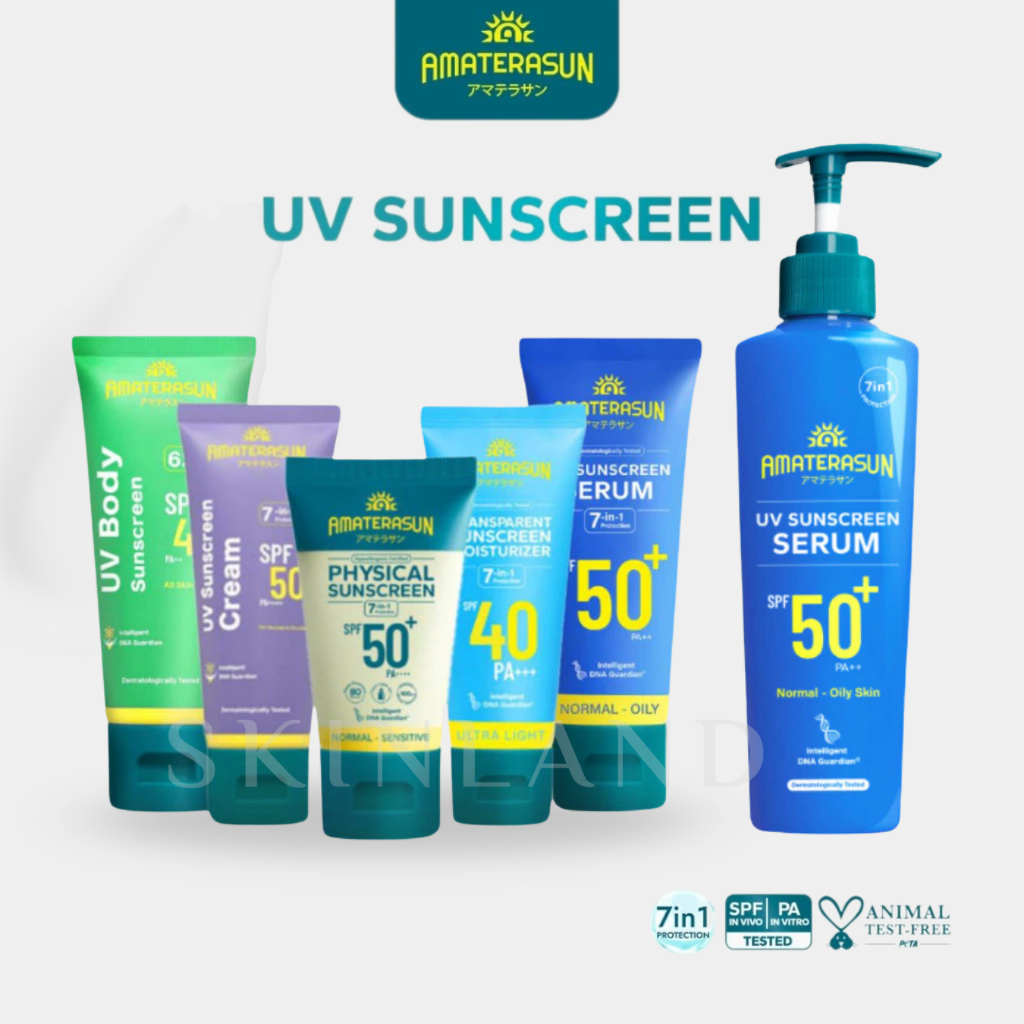 Jual AMATERASUN UV physical Sunscreen Serum Body Sunscreen Cream SPF 50+ PA++ Sunscreen ...
