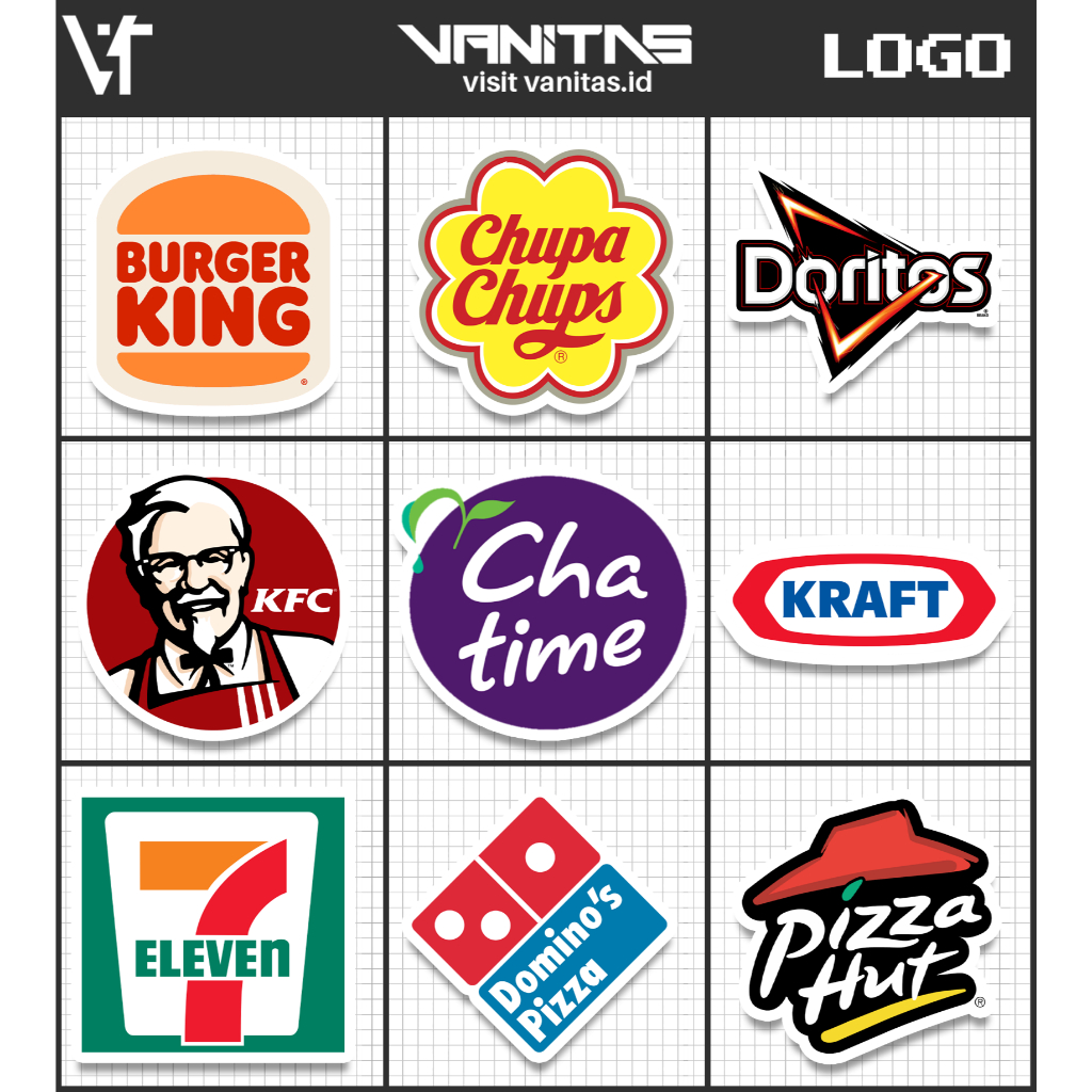 Jual Stiker/Sticker | Merek Makanan | Sticker HP Aesthetic | Shopee ...