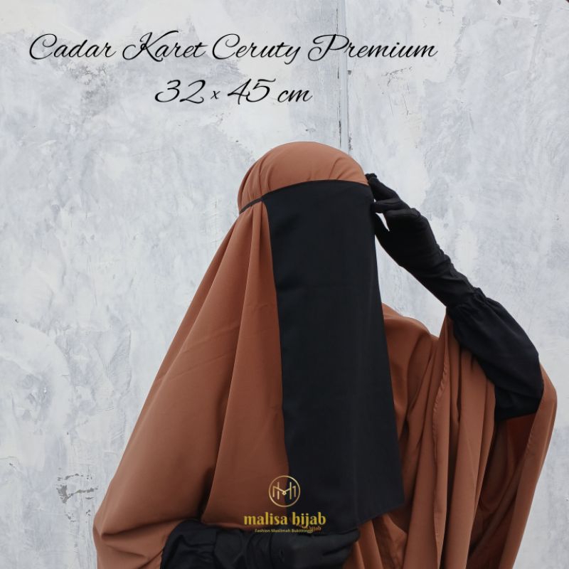 Jual 𝐌𝐀𝐋𝐈𝐒𝐀 𝐇𝐈𝐉𝐀𝐁 | CADAR KARET PANJANG 45 CM CERUTY PREMIUM TANPA ...