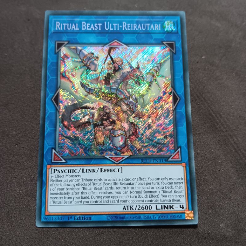 Jual Yugioh Card Ritual Beast Ulti Reirautari Secret Rare | Shopee Indonesia