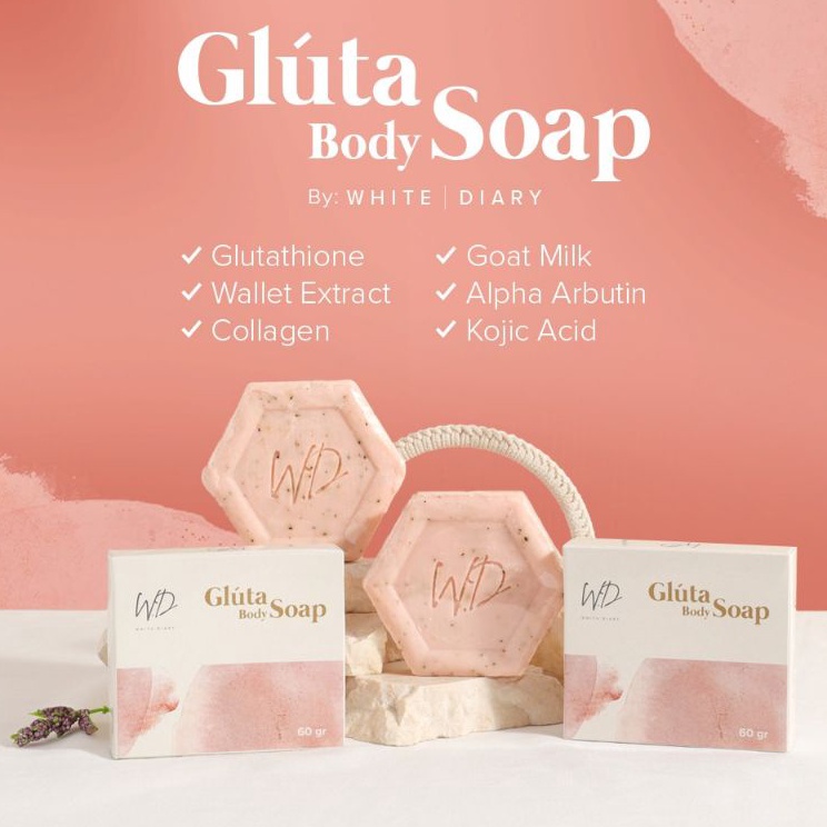 Jual Super Produk White Diary Gluta Body Soap Sabun Pemutih With AHA ...