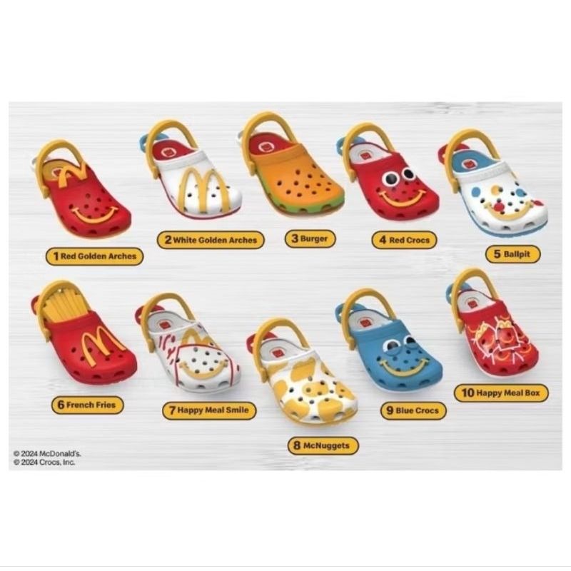 Jual Crocs McDonalds Ready French Fries McNuggets Blue Crocs 6 8 9 ...