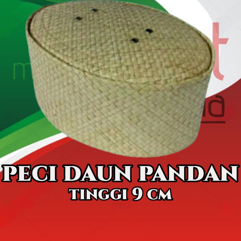 Jual Peci Berbahan Anyaman Daun Pandan ( Warna Natural ) Ukuran 5,6,7,8 ...