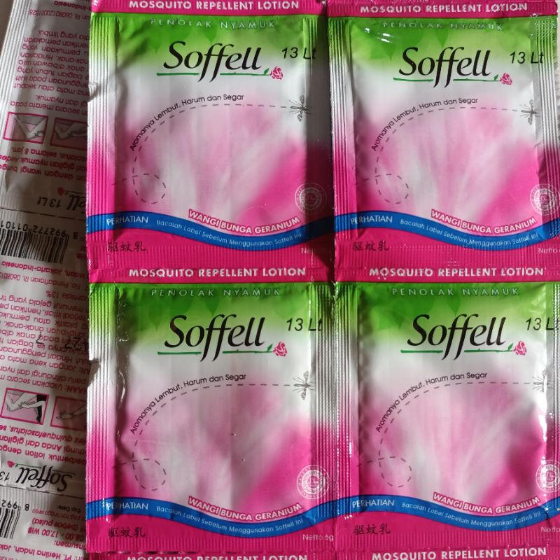 Jual soffell lotion anti nyamuk 12 sachet | Shopee Indonesia