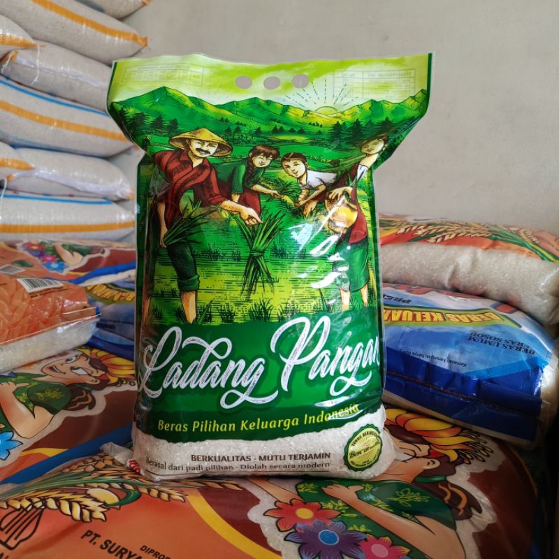 Jual FACHRI JAYA BERAS PREMIUM LADANG PANGAN 5/10/25 KG | Shopee Indonesia