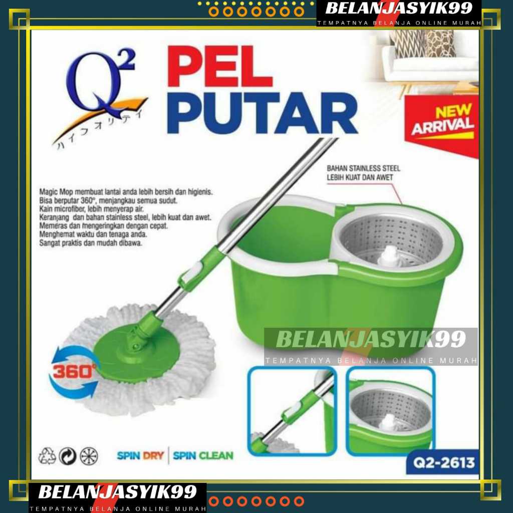 Jual MAGIC MOP Q2 2613 / ALAT PEL PRAKTIS SPIN MOP / ALAT PEL LANTAI ...