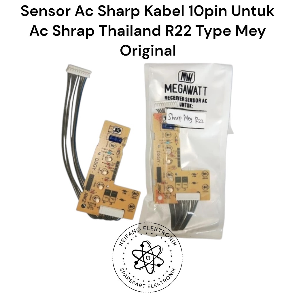 Jual Sensor Ac Sharp Kabel 10pin Untuk Ac Shrap Thailand R22 Type Mey ...