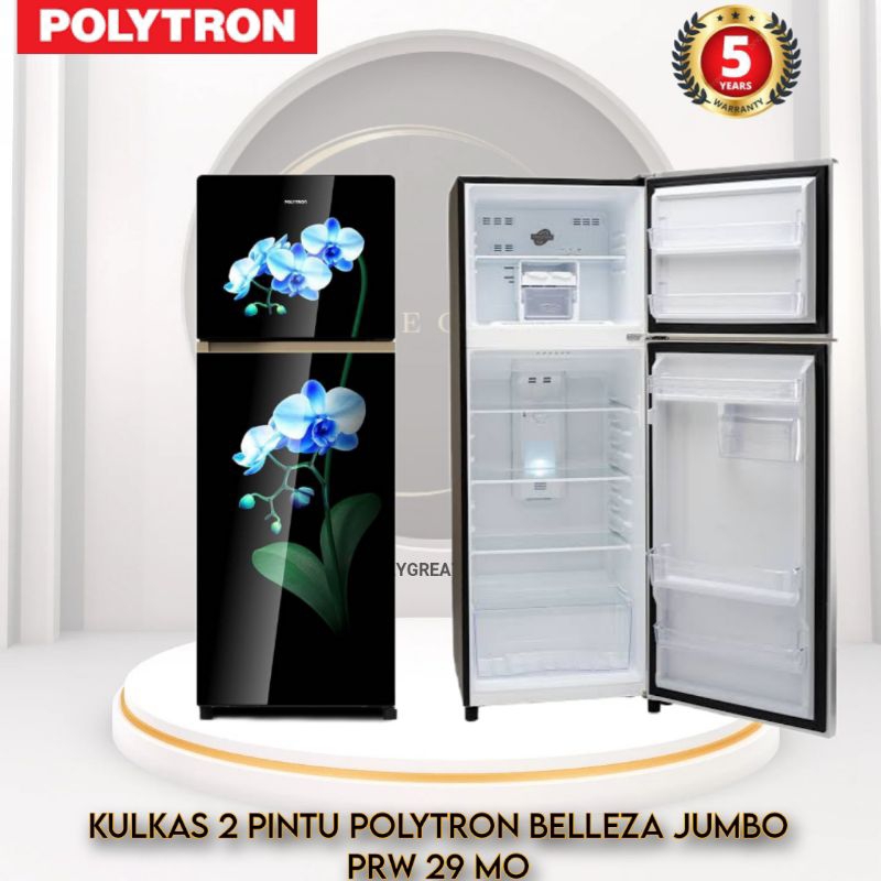 Jual PROMI KULKAS 2 PINTU POLYTRON BELLEZA JUMBO PRW 29MOB (Temperad ...