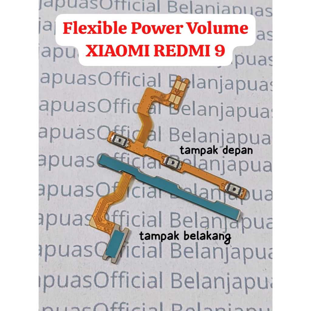 Jual Flex Flexi Flexibel Flexible Dalam Power On Off Nyalakan Volume Naik Turun XIAOMI REDMI 9 ...