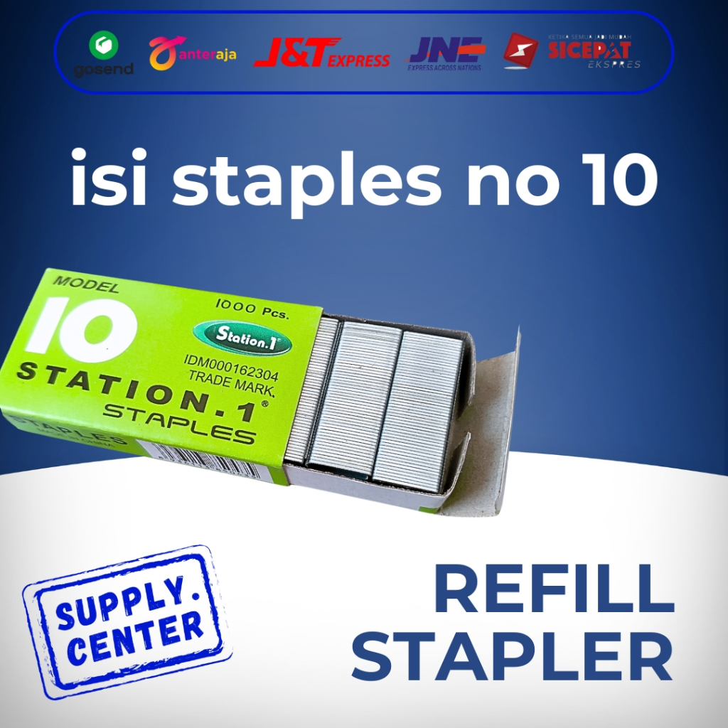 Jual Isi Staples No.10 .( 1 BOX KECIL ) isi stapler 1 kotak kecil ...
