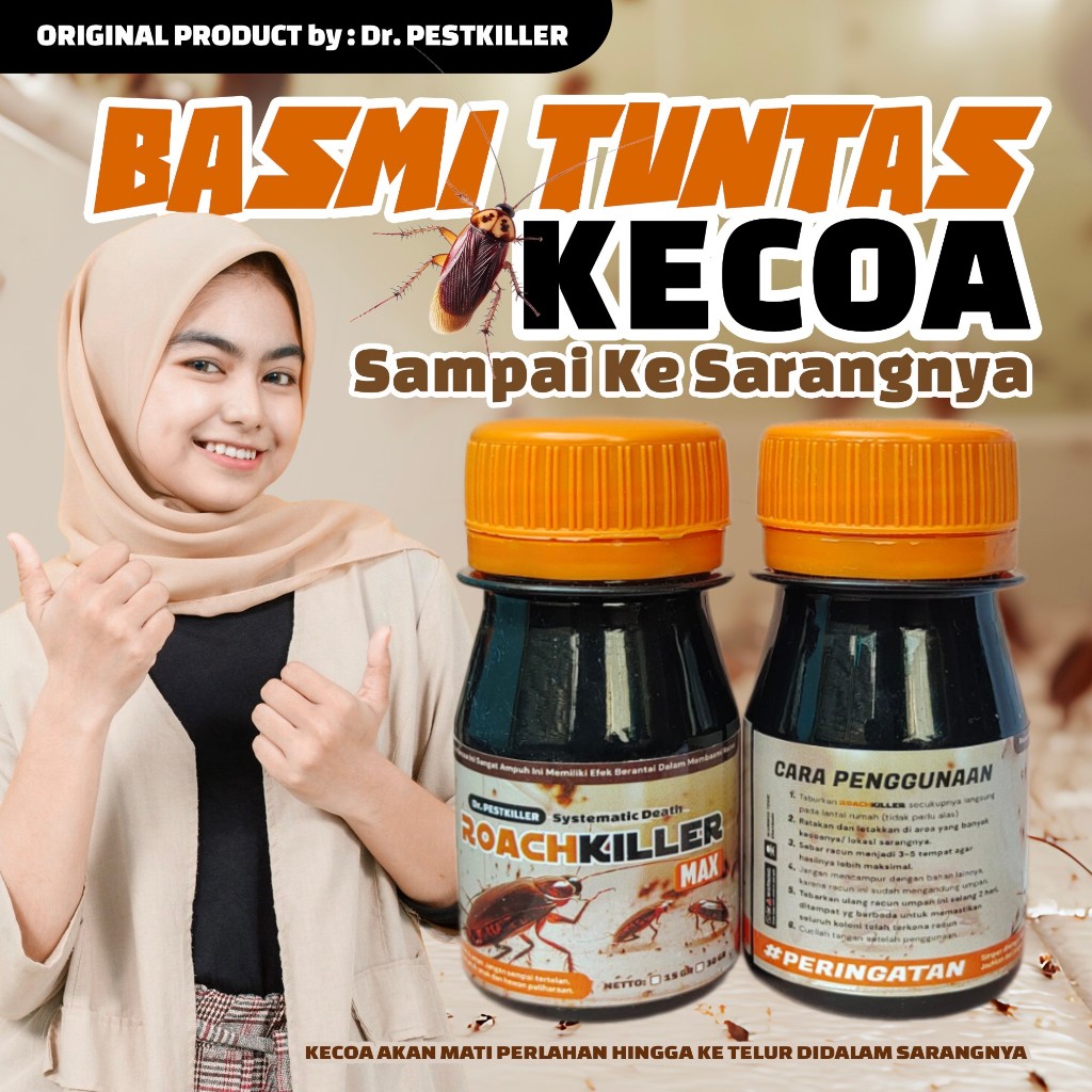 Jual ROACH KILLER: Racun Kecoa Super Ampuh Basmi Kecoa Hingga Ke ...