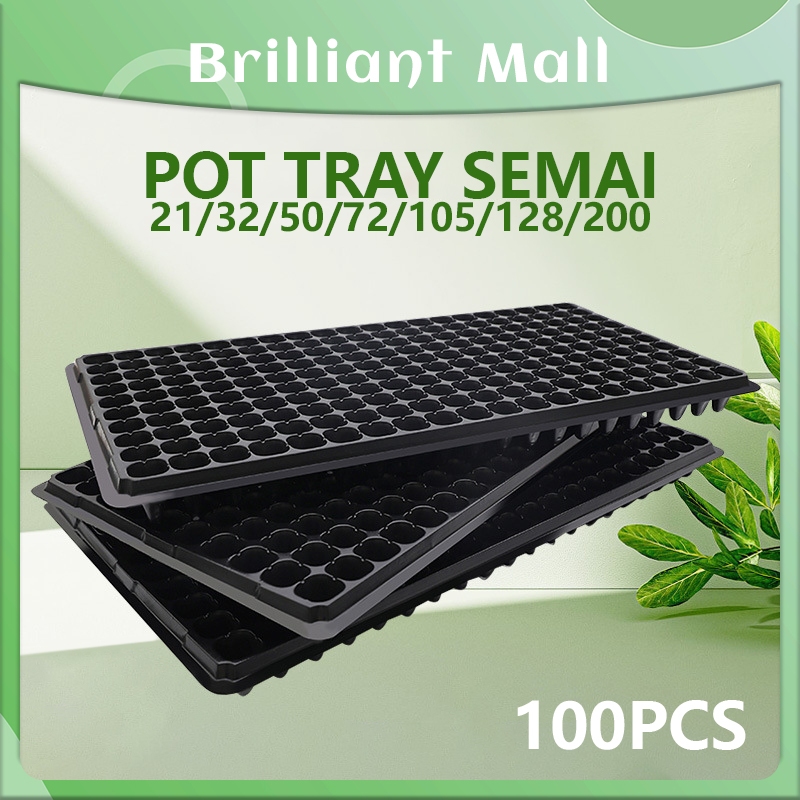 Jual 【100PCS】 21/32/50/72/105/128/200 Lubang Tray Semai Potray 0.68mm ...