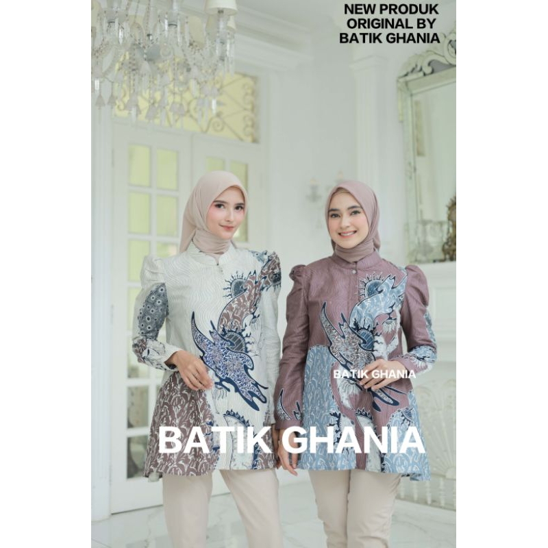 Jual Batik Wanita Modern Atasan Batik Kantor Baju Kerja Batik Wanita ...