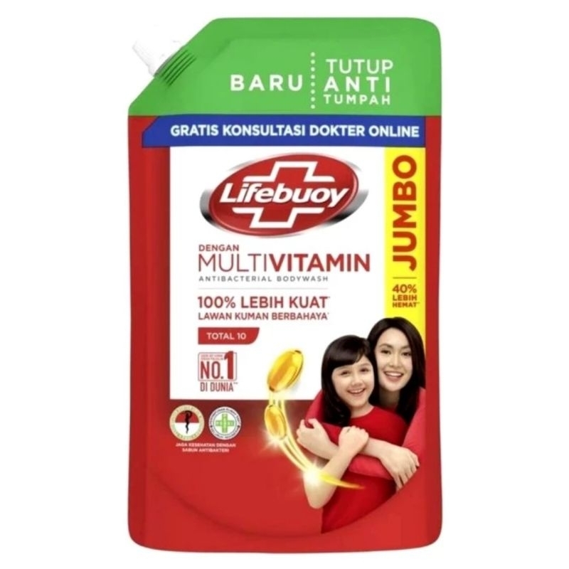 Jual Lifebuoy Sabun Cair Body Wash Total 10 Anti Bacteri Refill 800 mL ...