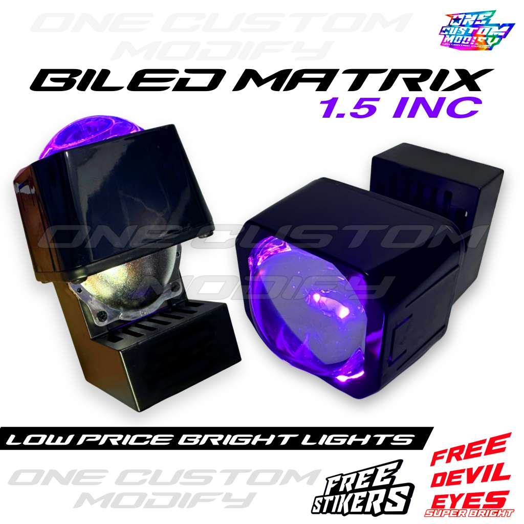 Jual Lampu BILED Matrix IPLED X1M Mini Projector 1.5 Inch Flat Cut Off ...