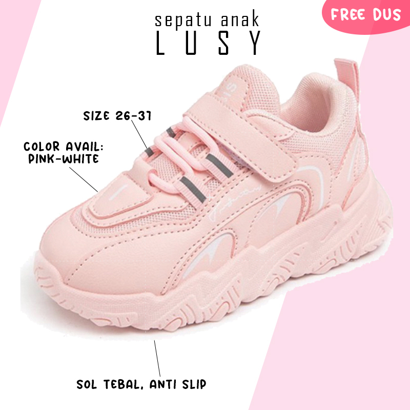 Jual Juragan Junior [COD] Sepatu LUSI Sepatu anak Perempuan Import 26 ...