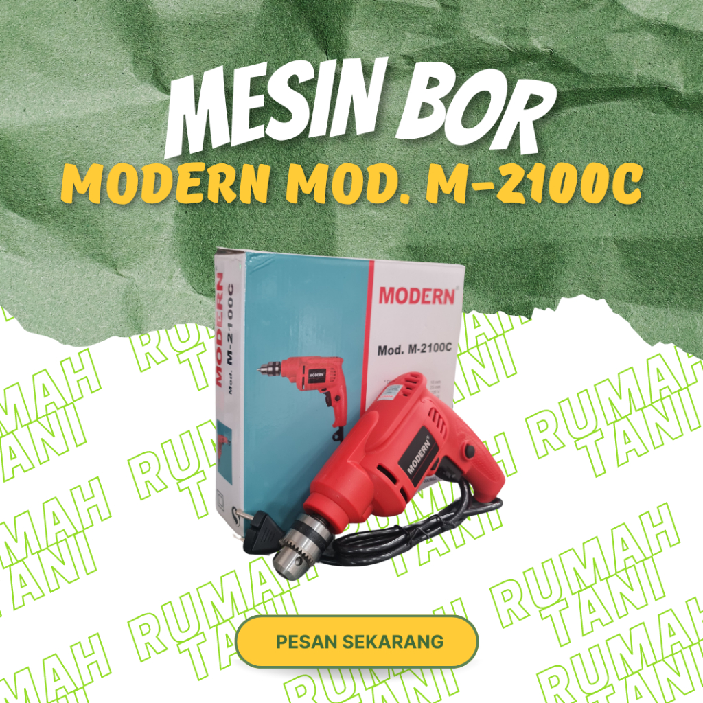 Jual mesin bor listrik 350w 220v modern m-2100c electric drill | Shopee ...