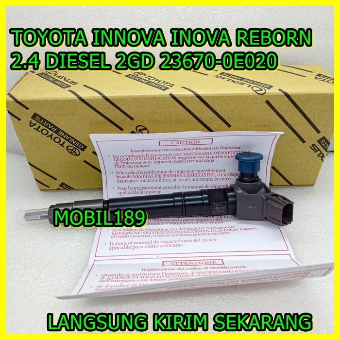 Jual NOZZLE FUEL INJECTOR INJEKTOR TOYOTA INNOVA INOVA REBORN 2.4 ...