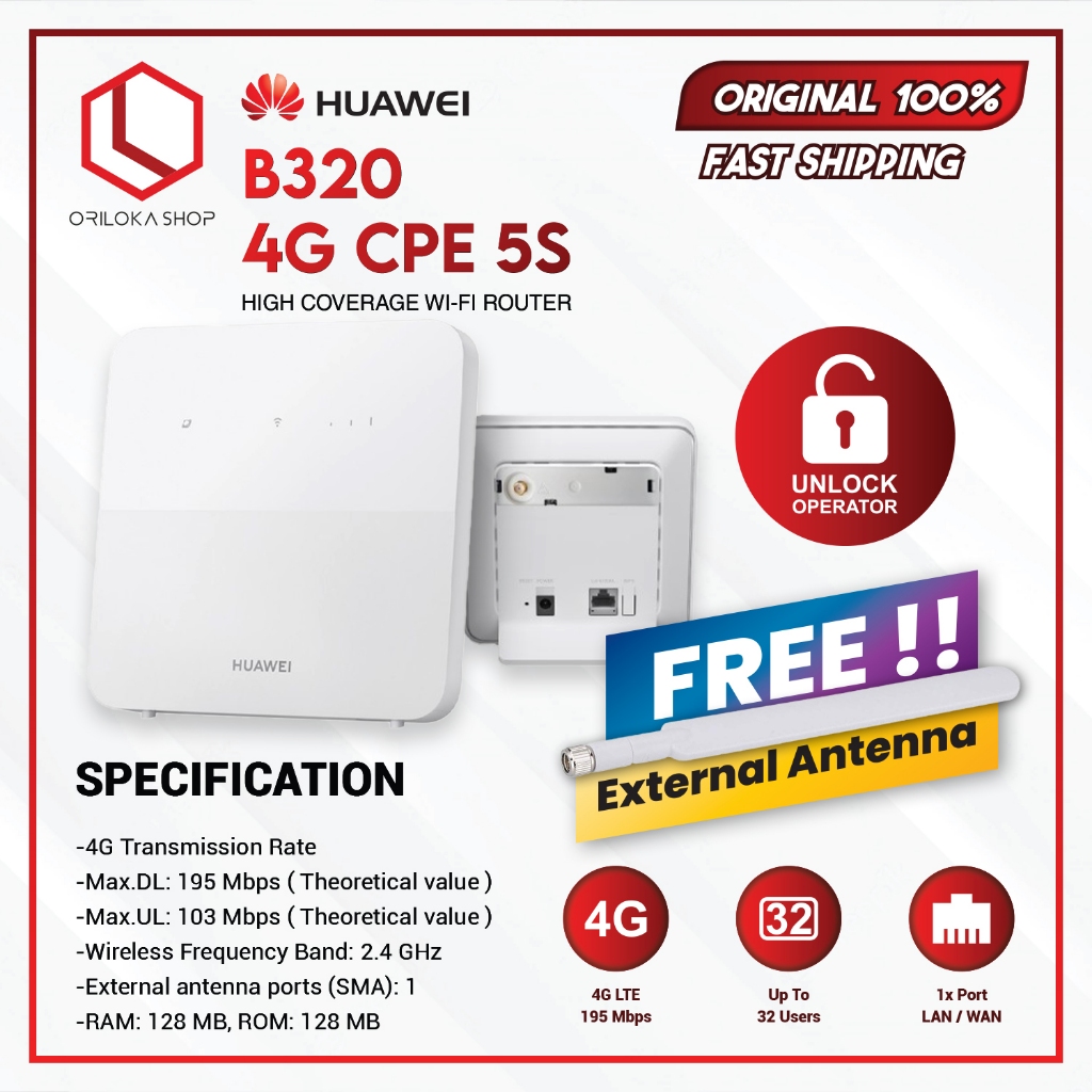 Jual Modem Huawei B320 Pengganti Modem Star 2 Router Wifi - Unlock All ...