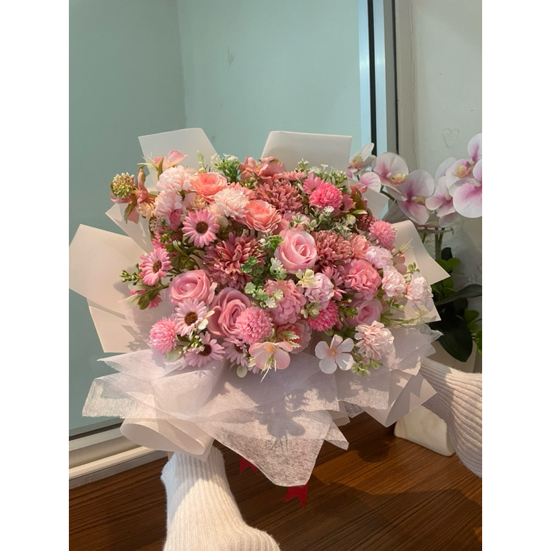 Jual Bouquet Buket Bunga Artifical Hadiah Gift Selebrasi Graduation ...