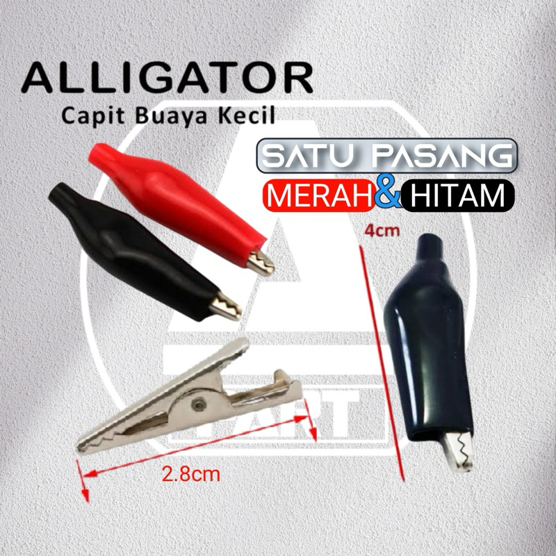 Jual CAPIT BUAYA KECIL SATU PASANG MERAH DAN HITAM | Shopee Indonesia