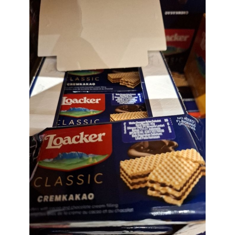 Jual Loacker Peanut Butter /Crem Kakao/Vanilla/Cocoa & Milk /Dark ...