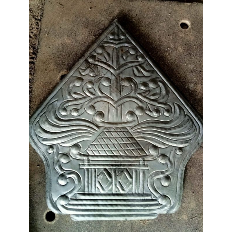 Jual ornamen pagar besi wayang dua muka 40x45/hiasan pagar besi ...