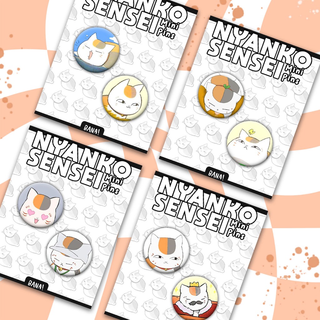 Jual NYANKO SENSEI Natsume Yuujinchou Pin Anime Mini Pin [25mm] | BANA ...