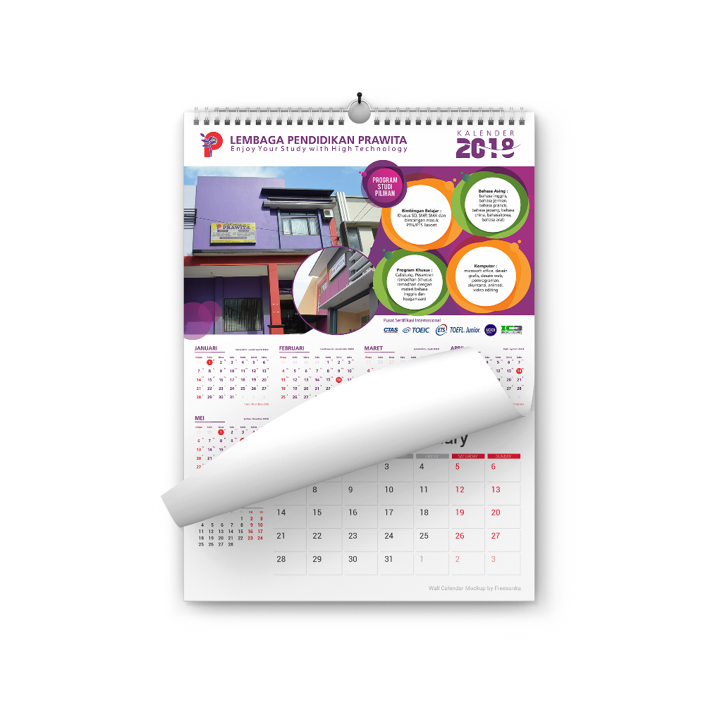 Jual Kalender Dinding Custom 2025 | Cetak Poster Kalendar A3 | Wall ...
