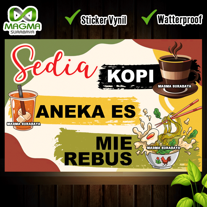 Jual Stiker Sedia Kopi, Aneka Es dan Mie Rebus | Shopee Indonesia